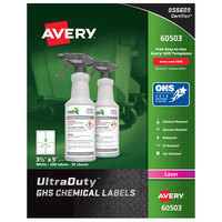 Avery® 60507 UltraDuty 8 1/2" x 11" GHS Chemical Labels for Laser ...