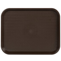 Choice 10" x 14" Red Plastic Fast Food Tray