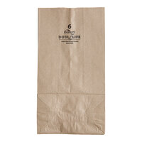 Duro 25 lb. Shorty Brown Paper Bag - 500/Bundle