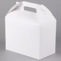 9" x 5" x 3" White Take Out Lunch / Chicken Box with Fast Top - 250/Case