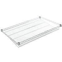 Regency 18" x 24" NSF Black Epoxy Slanted Wire Shelf
