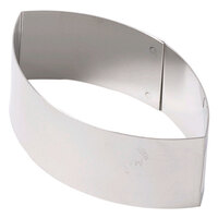 Matfer Bourgeat 376061 3 3/16" x 1 5/8" Stainless Steel Rectangle Cake ...