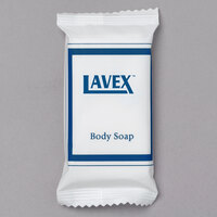 Lavex 0.4 oz. Hotel and Motel Round Wrapped Face Soap - 1000/Case