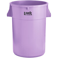 Lavex 55 Gallon Purple Round Commercial Trash Can