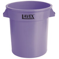 Lavex 32 Gallon Purple Round Commercial Trash Can