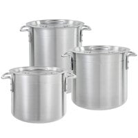 Choice 16 Qt. Standard Weight Aluminum Stock Pot