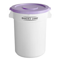 Baker's Mark White Mobile Ingredient Storage Bin (21 Gal.)