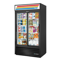 True GDM-33-HC-LD 39 1/2" Black Refrigerated Sliding Glass Door ...