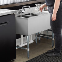 Commercial Bar Sinks: 3 Compartment, 2 Compartment & More