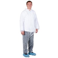Cordova White Microporous Coveralls with Hood - XL
