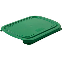 Rubbermaid 1829411 Brute 50 Gallon Green Wheeled Rectangular Trash Can ...