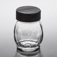 Tablecraft C260TBK Black ABS Plastic Perforated Shaker Top - 12/Pack