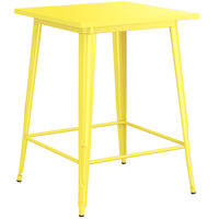 Lancaster Table & Seating Alloy Series Yellow Outdoor Cafe Chair