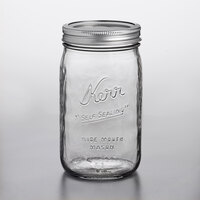 Kerr Wide Mouth Pint Canning Jar w/ Lid & Band - 12/Case