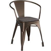 Lancaster Table & Seating Alloy Series Copper Metal Indoor Industrial ...