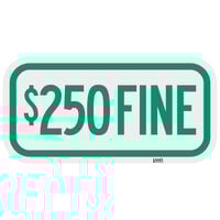 Lavex Industrial "Minimum $250 Fine Without Permit" Diamond Grade ...