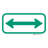 Lavex "$500 Fine" Diamond Grade Reflective Green Aluminum Sign - 12" x 6"