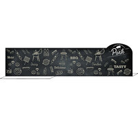 28" x 7 1/4" Chalkboard Series Beef Meat Case Divider