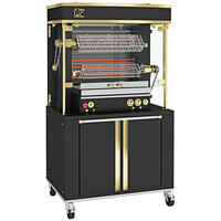 Rotisol-France MasterFlame MF1375-6E-LUX-B Electric Rotisserie with 6 ...