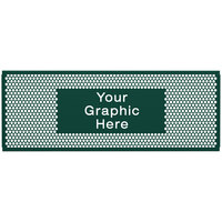 SelectSpace 5' Forest Green Square Weave Pattern Partition Panel