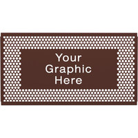 SelectSpace 7' Brown Hexagonal Pattern Partition Panel