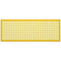 SelectSpace 3' Bright Yellow Square Weave Pattern Partition Panel