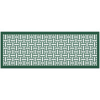 SelectSpace 5' Forest Green Square Weave Pattern Partition Panel