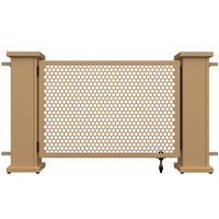 SelectSpace 62" x 10" x 34" Sand Square Weave Pattern Gate with ...