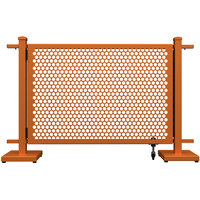 SelectSpace 7' Burnt Orange Circle Pattern Partition Panel