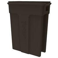 Toter SL016-00125 Slimline 16 Gallon Dark Gray Granite Trash Can