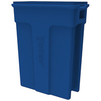 Toter SL016-00125 Slimline 16 Gallon Dark Gray Granite Trash Can