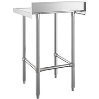 Stainless Steel Open Base Work Tables | WebstaurantStore