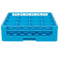 Carlisle RG25-214 25 OptiClean Compartment Glass Rack with 2 Extenders