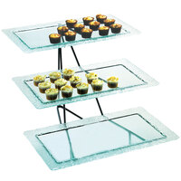 Cal-Mil 1235-TEA Glacier Three Tier Tea Center Display with Faux Glass Bins