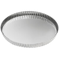 Gobel 9 1/2" x 1" Perforated Round Fluted Non-Stick Tart / Quiche Pan ...