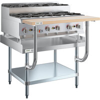 Cooking Performance Group 36SUSNL 36" Step-up 6 Burner Countertop Range ...