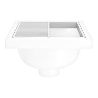 Zurn Elkay FS12-NF 12" x 12" Floor Sink Frame with Full Nickel Bronze ...