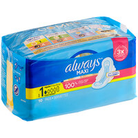 Always Infinity 16-Count Unscented Menstrual Pad with Wings - Size 2 ...