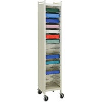 14 1/2" x 15" x 53 3/8" Beige 1-Tier Vertical Cabinet Storage Rack