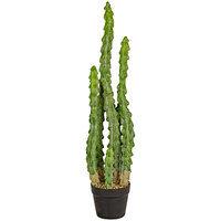 Kalalou Artificial Multi-Trunk Cactus in Black Plastic Pot