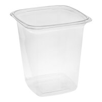 Pactiv Square Recycled PET Deli Container 16 oz. - 480/Case