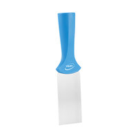 Vikan 4" Stainless Steel Handle-Mounted Scraper with Red Handle 40114