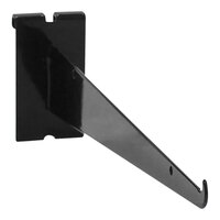 48" x 12" Black Laminated Wood Merchandiser Shelf - 4/Case