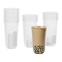 Tossware Natural 12 oz. Plant-Based PLA Plastic Arena Cold Cup - 1000/Case