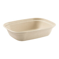 Stalk Market Rectangular Clear PLA Hinged Deli Container 32 oz. - 200/Case