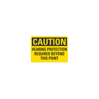 Lavex 14" x 10" Engineer-Grade Reflective Aluminum "Caution / Hearing ...