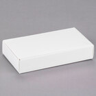 6" x 3 1/4" x 1 1/8" 1-Piece 5 oz. White Candy Box with Triangular ...
