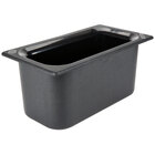 Carlisle CM110203 Coldmaster 1/3 Size Black Cold ABS Plastic Food Pan ...