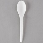 Eco-Products EP-S013 Plantware 6" White Compostable Plastic Spoon ...