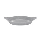 Tablecraft CW1725BK 16 oz. Black Cast Aluminum Oval Server with Shell ...